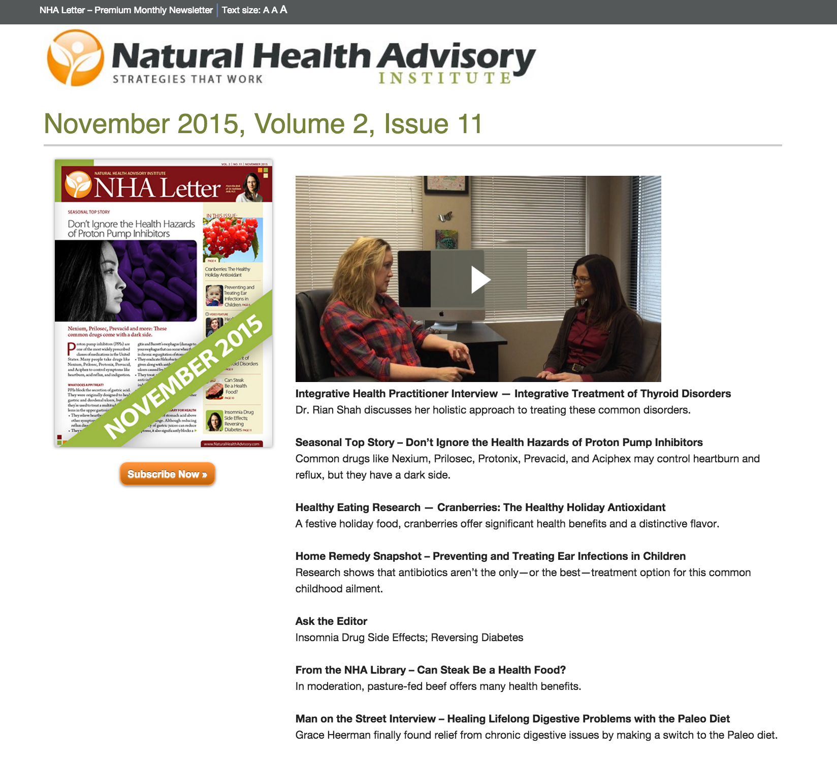 Great Examples of Newsletter Subscription Website Sales Pages - Mequoda ...