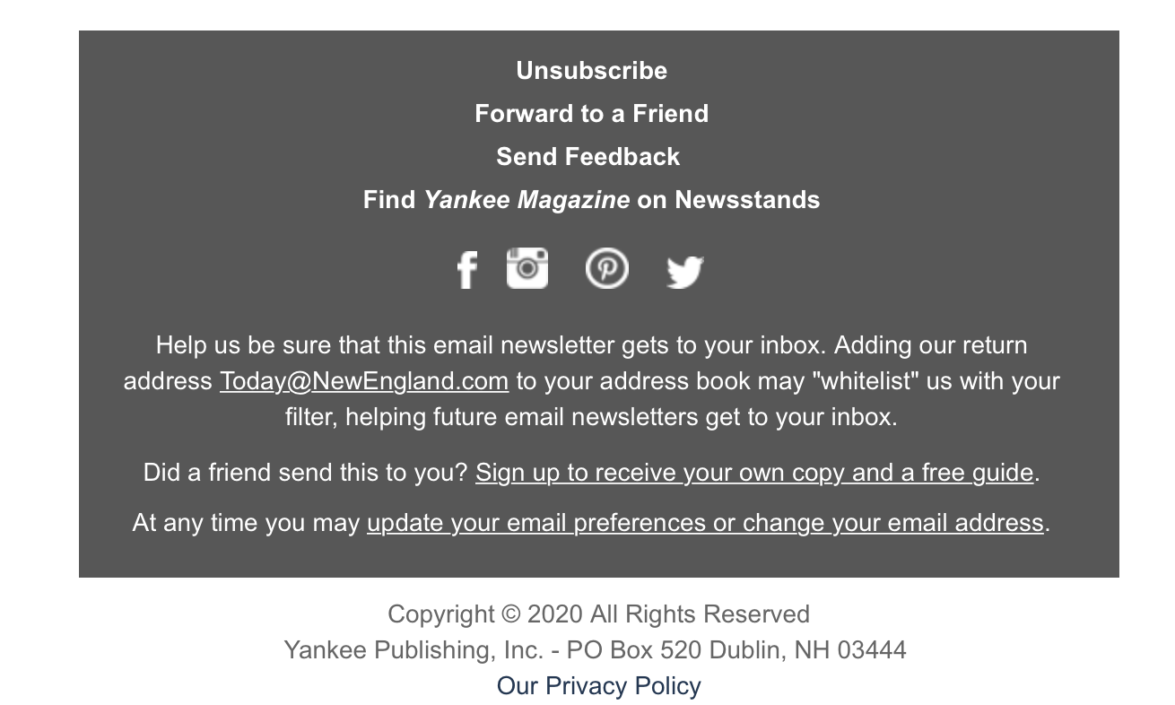Email Footer Examples and Best Practices for Keeping Readers Happy ...